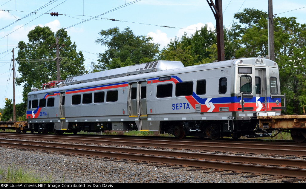 SEPTA Silverliner V 735 on C964-27